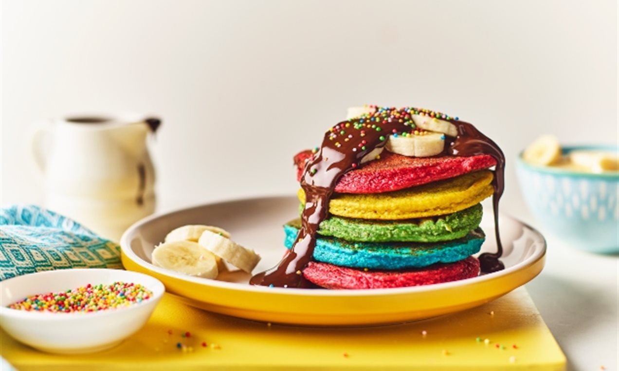 Flourless Rainbow Pancakes Recipe | Dr. Oetker