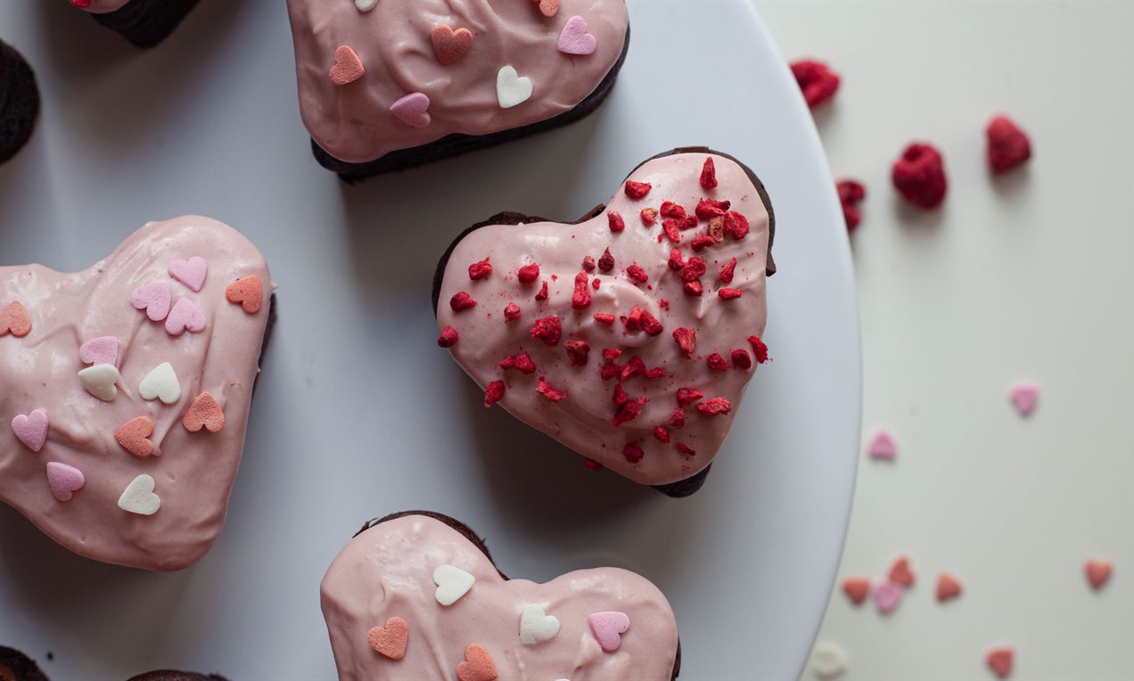 Čokoladni mafini u obliku srca Recept | Dr. Oetker