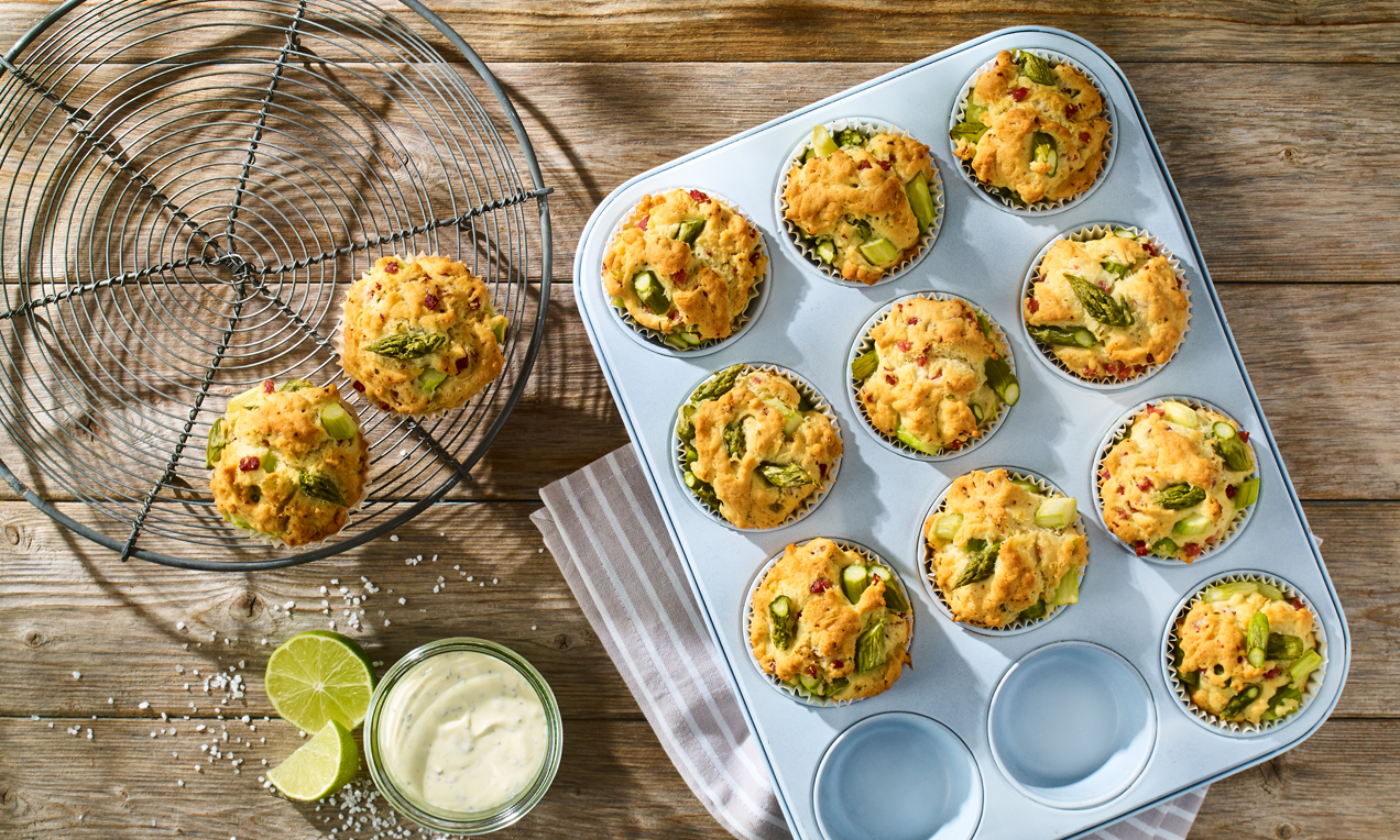 Spargel Muffins Rezept | Dr. Oetker
