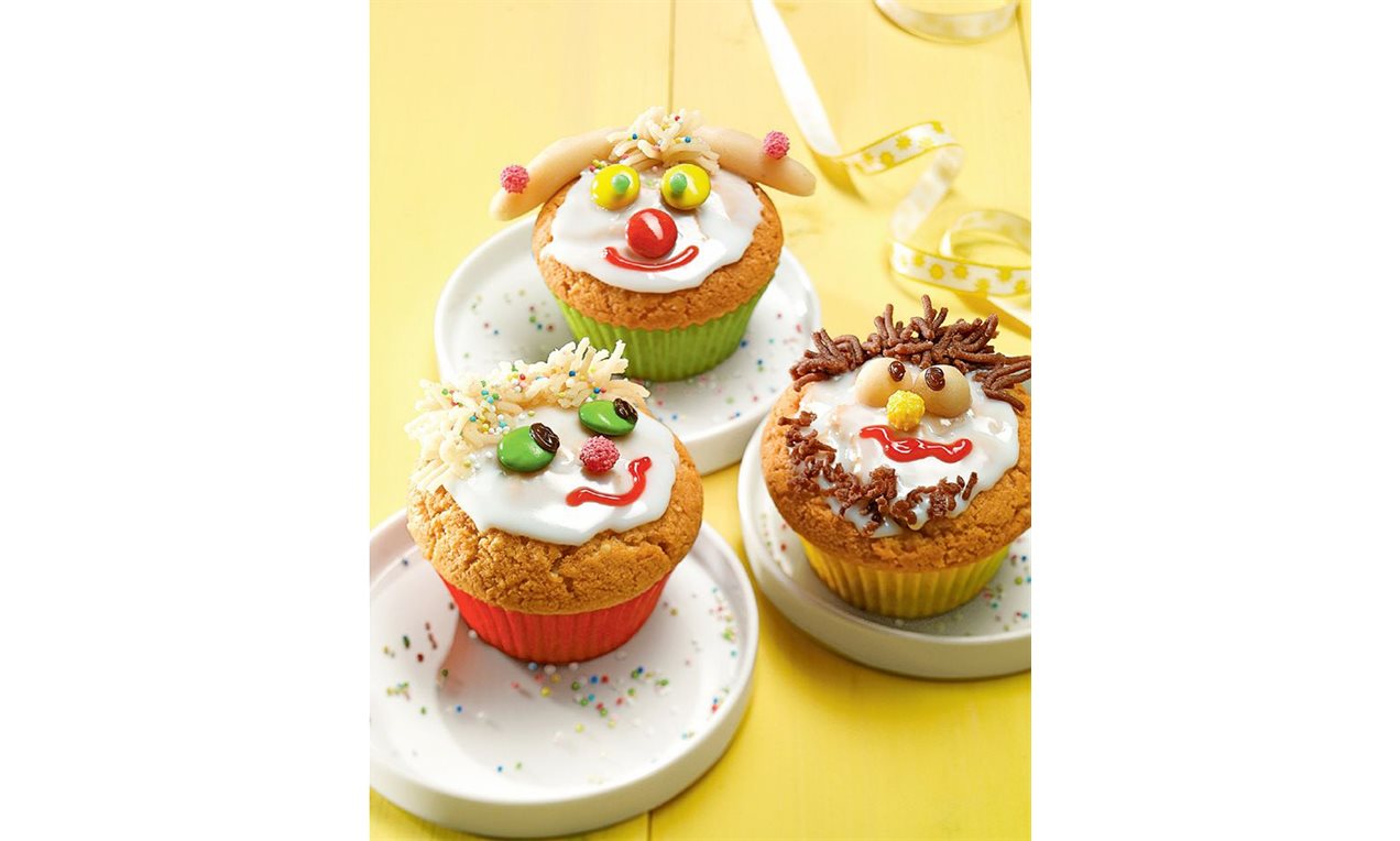 Brioșe cu fețe amuzante Rețeta | Dr. Oetker