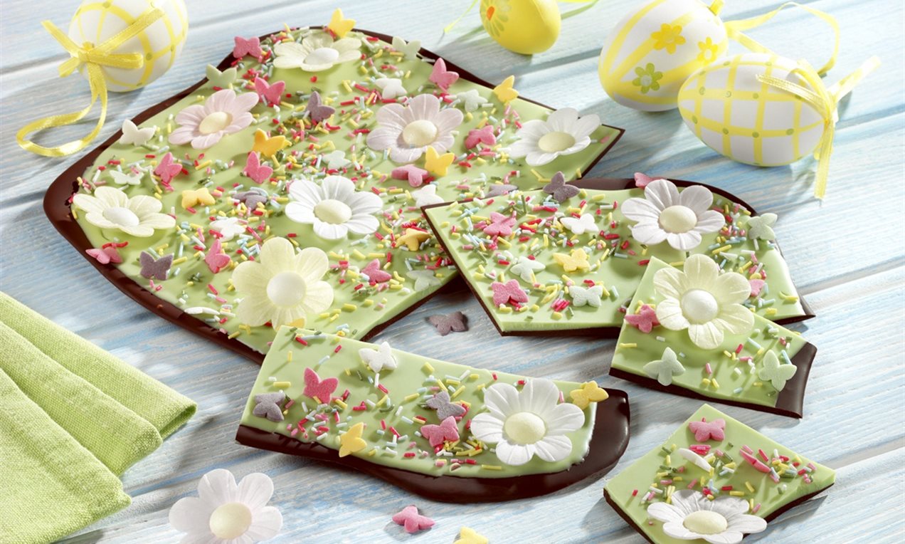 Summer Garden Chocolate Slab Recipe | Dr. Oetker