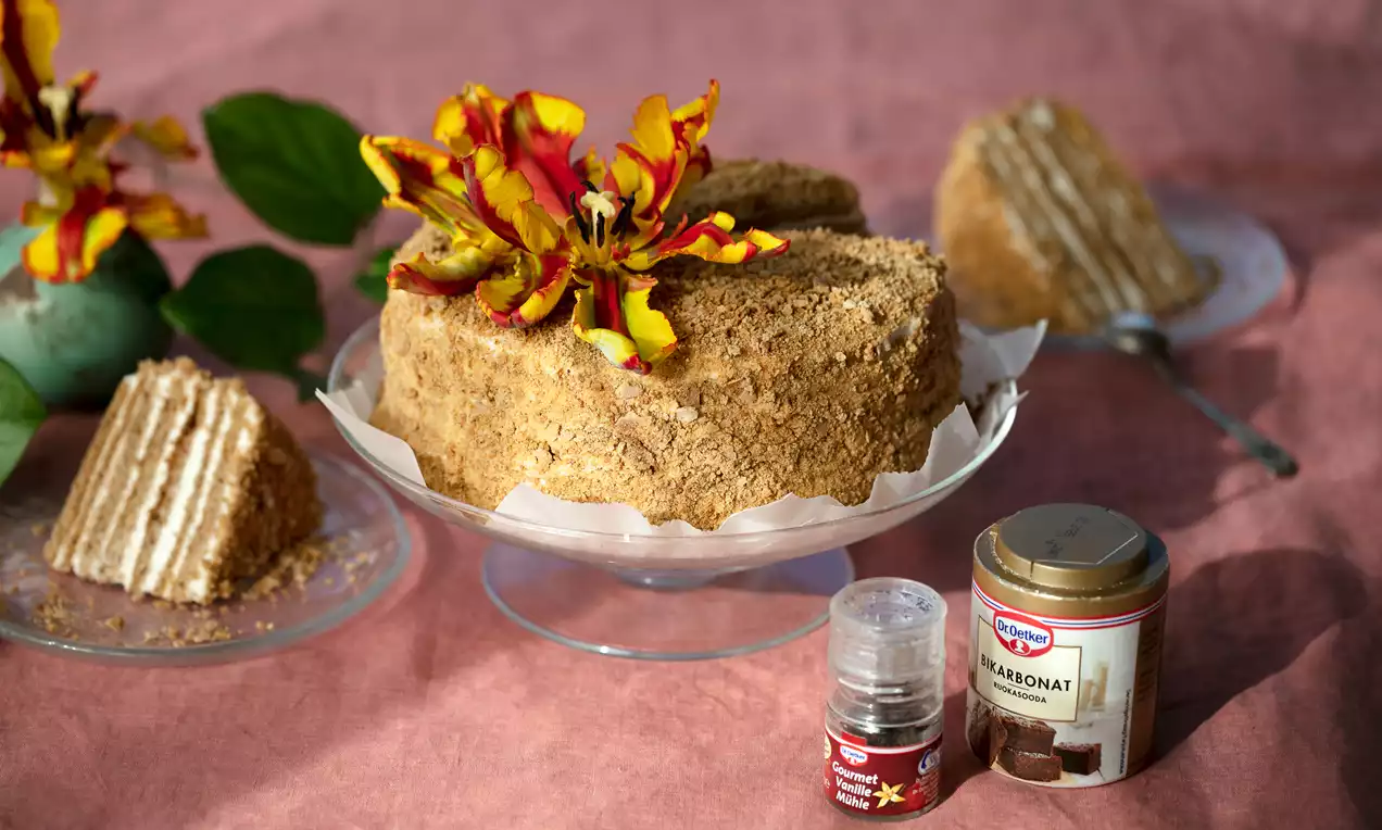 Medus kūka Recepte | Dr. Oetker