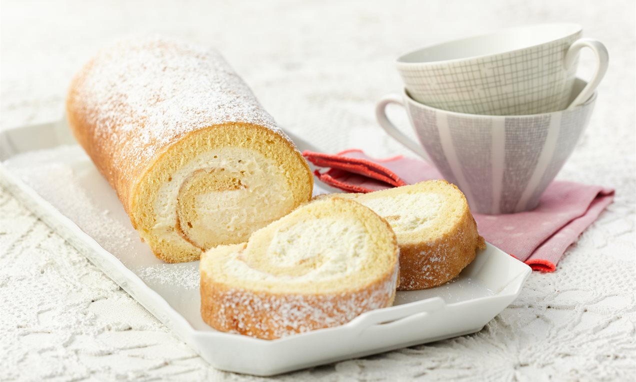 Zitronen-Sahne-Rolle Rezept | Dr. Oetker