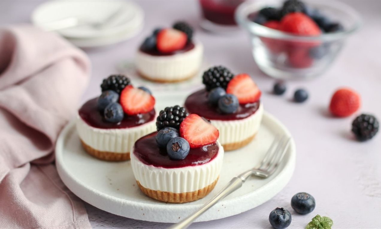 Plazma mini chesecake sa šumskim voćem Recept | Dr. Oetker