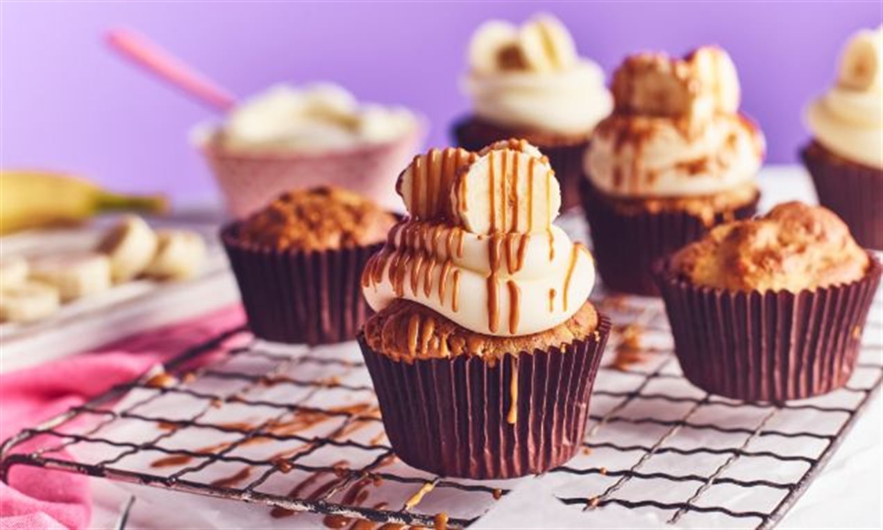 Vegan Banoffee Cupcakes Recipe | Dr. Oetker