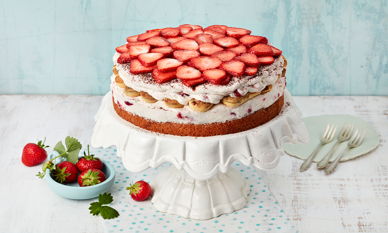 Tiramisu Erdbeer Torte