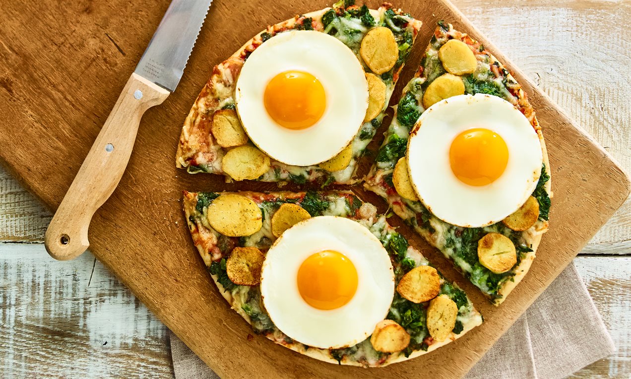 Pizza mit Ei Rezept | Dr. Oetker