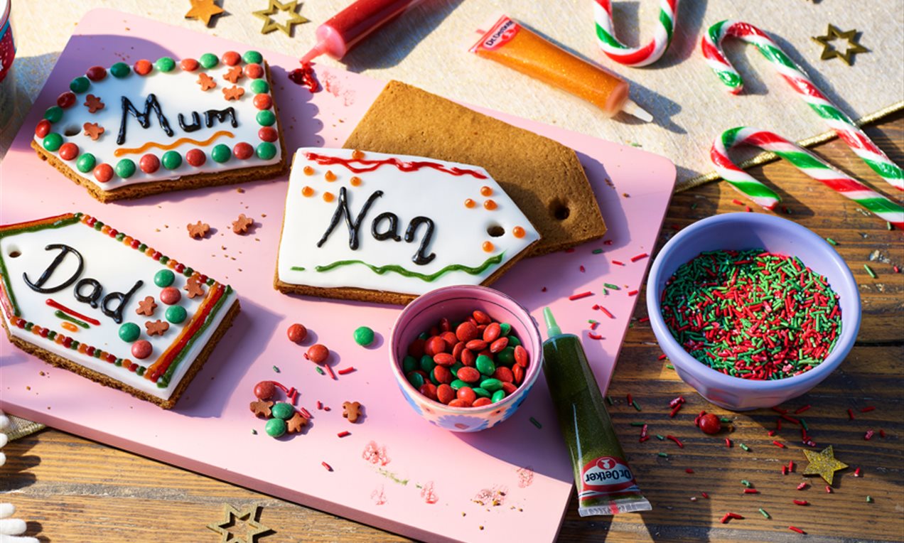 Christmas Table Name Placements Recipe | Dr. Oetker