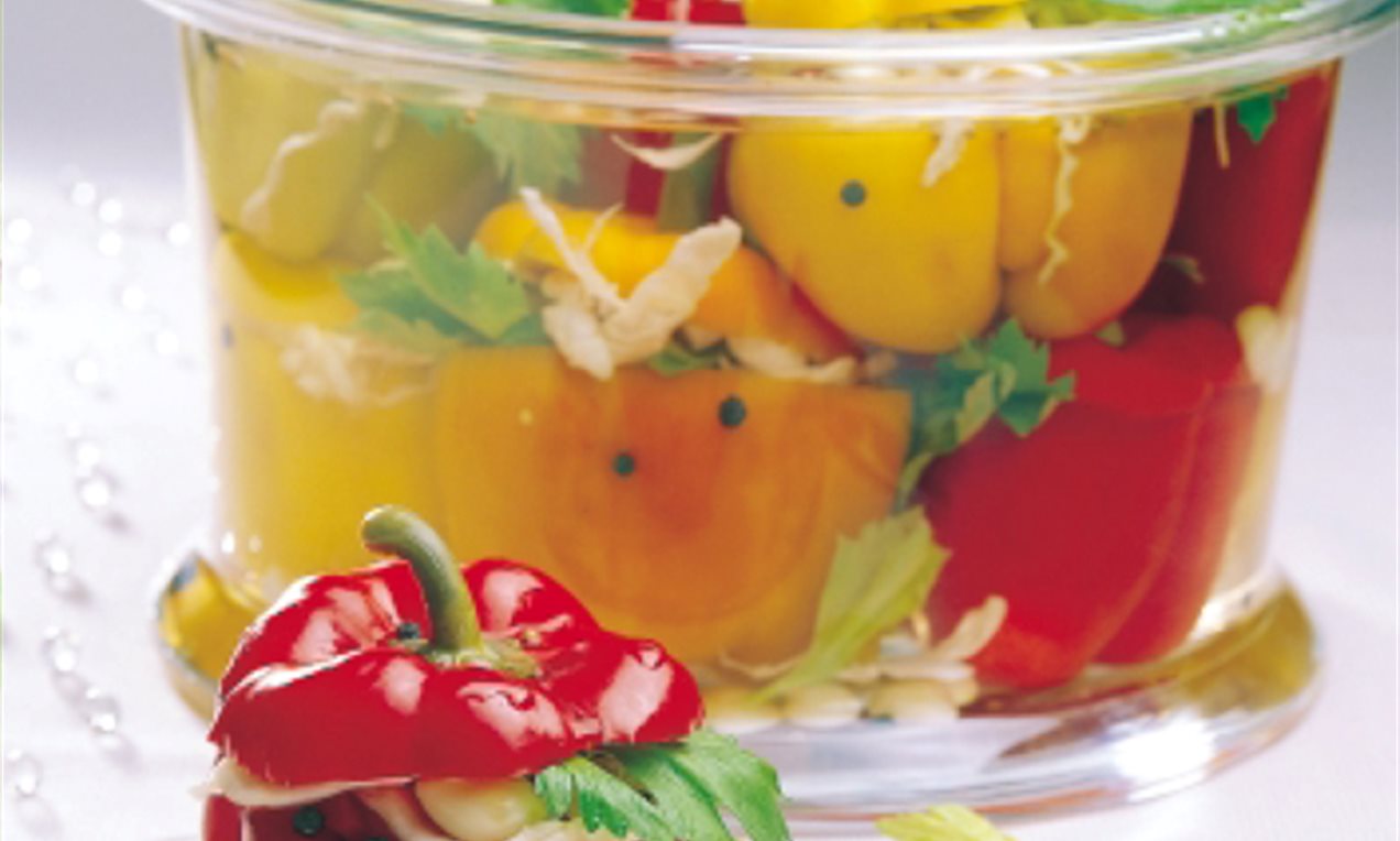 Пъстра туршия с пиперки и целина Pецепта | Dr. Oetker