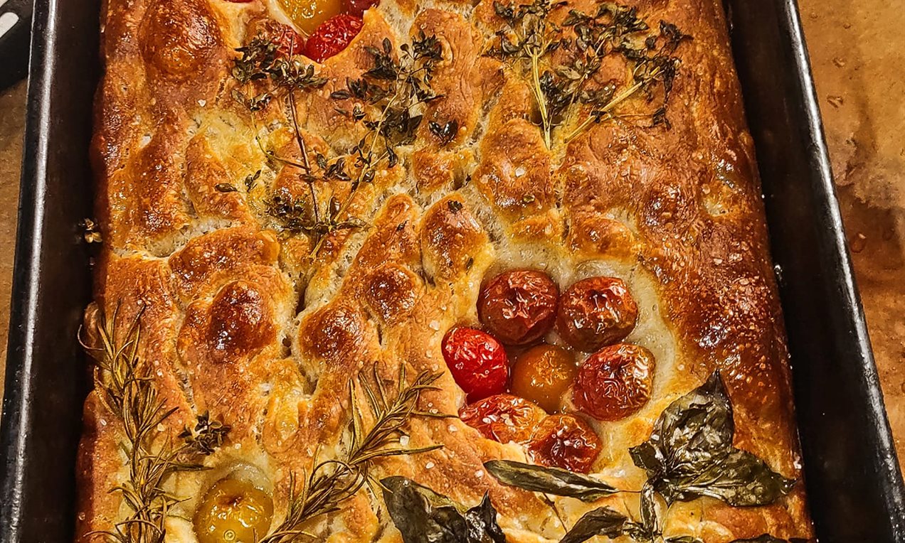 Cvjetna focaccia Recept | Dr. Oetker
