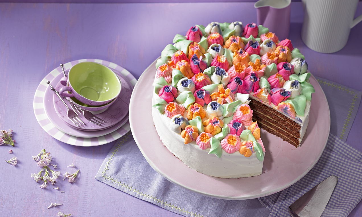 Blumen-Torte Rezept | Dr. Oetker