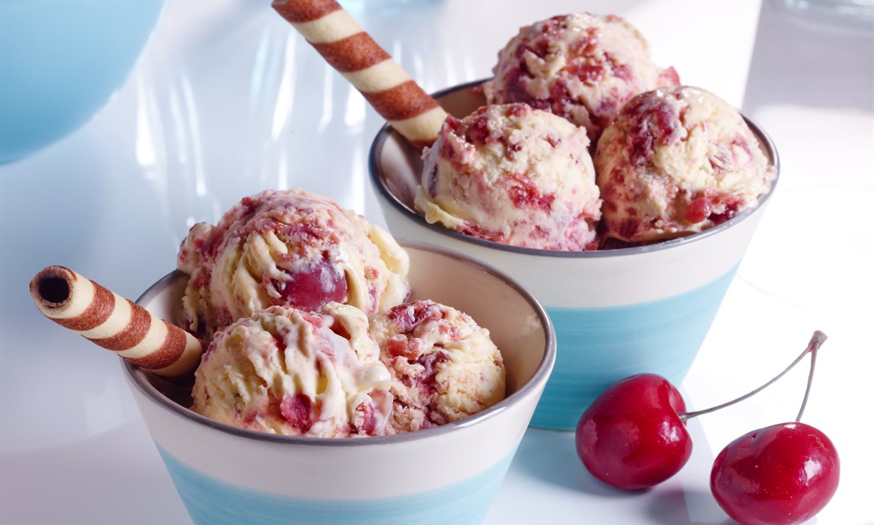 Very Cherry Vanilla-Eis Rezept | Dr. Oetker
