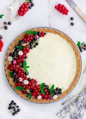 Nepečeni tart sa malinama i vanilijom Recept | Dr. Oetker