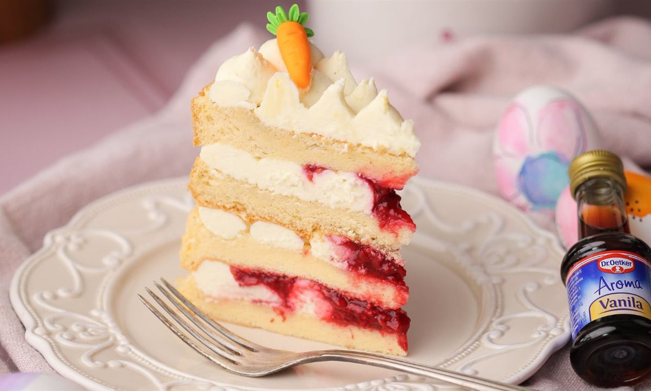 Torta sa malinama i belom čokoladom Recept | Dr. Oetker