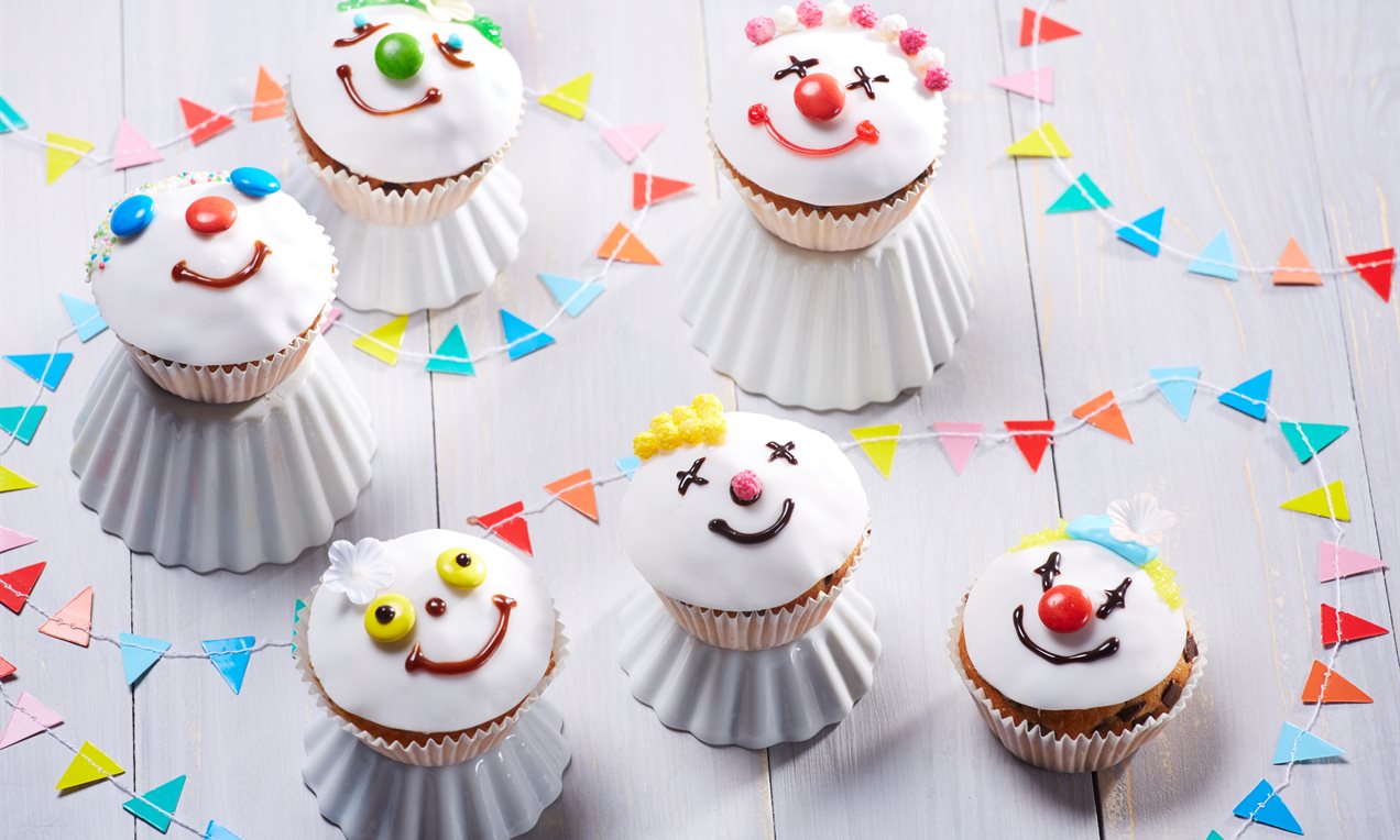 Clown-Muffins Rezept | Dr. Oetker
