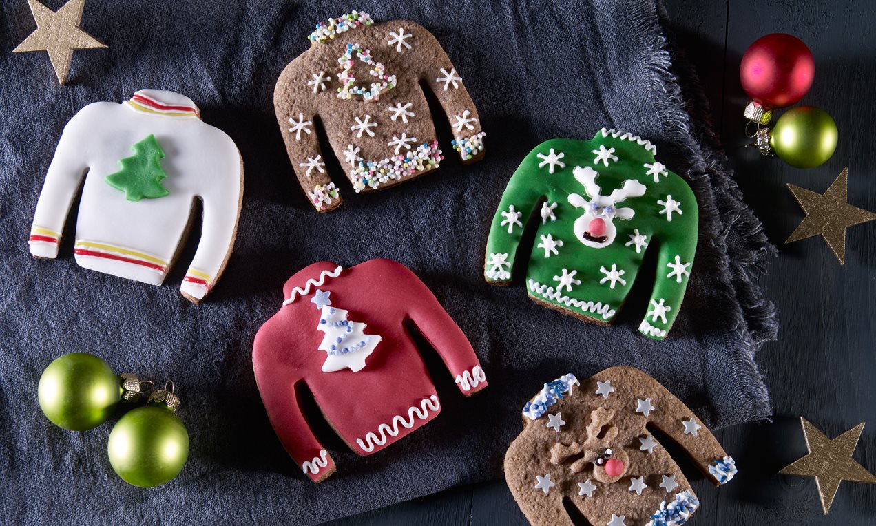 Biscuits en forme de pull Recette | Dr. Oetker