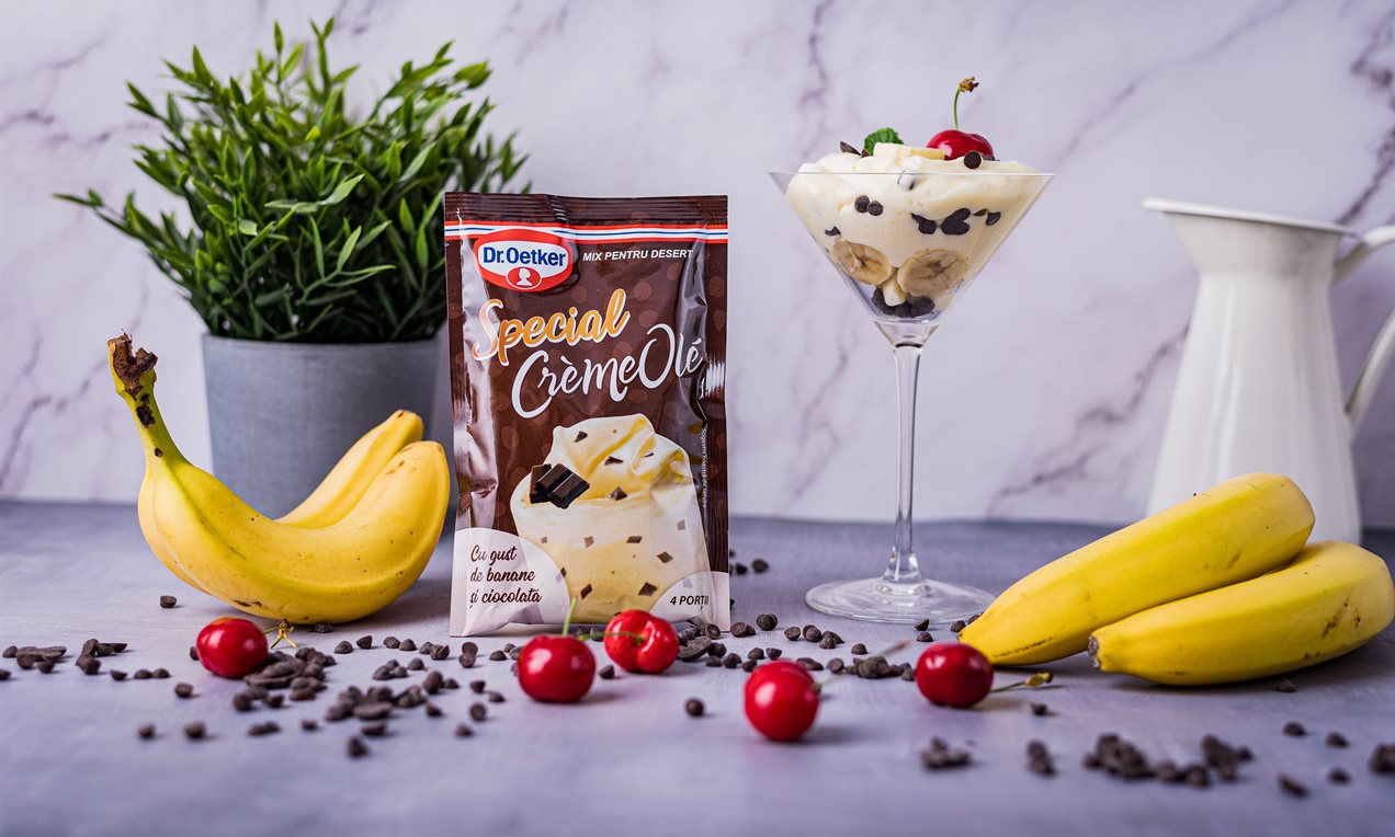 Rețetă Special Crème Olé cu ciocolată și banane Rețeta | Dr. Oetker