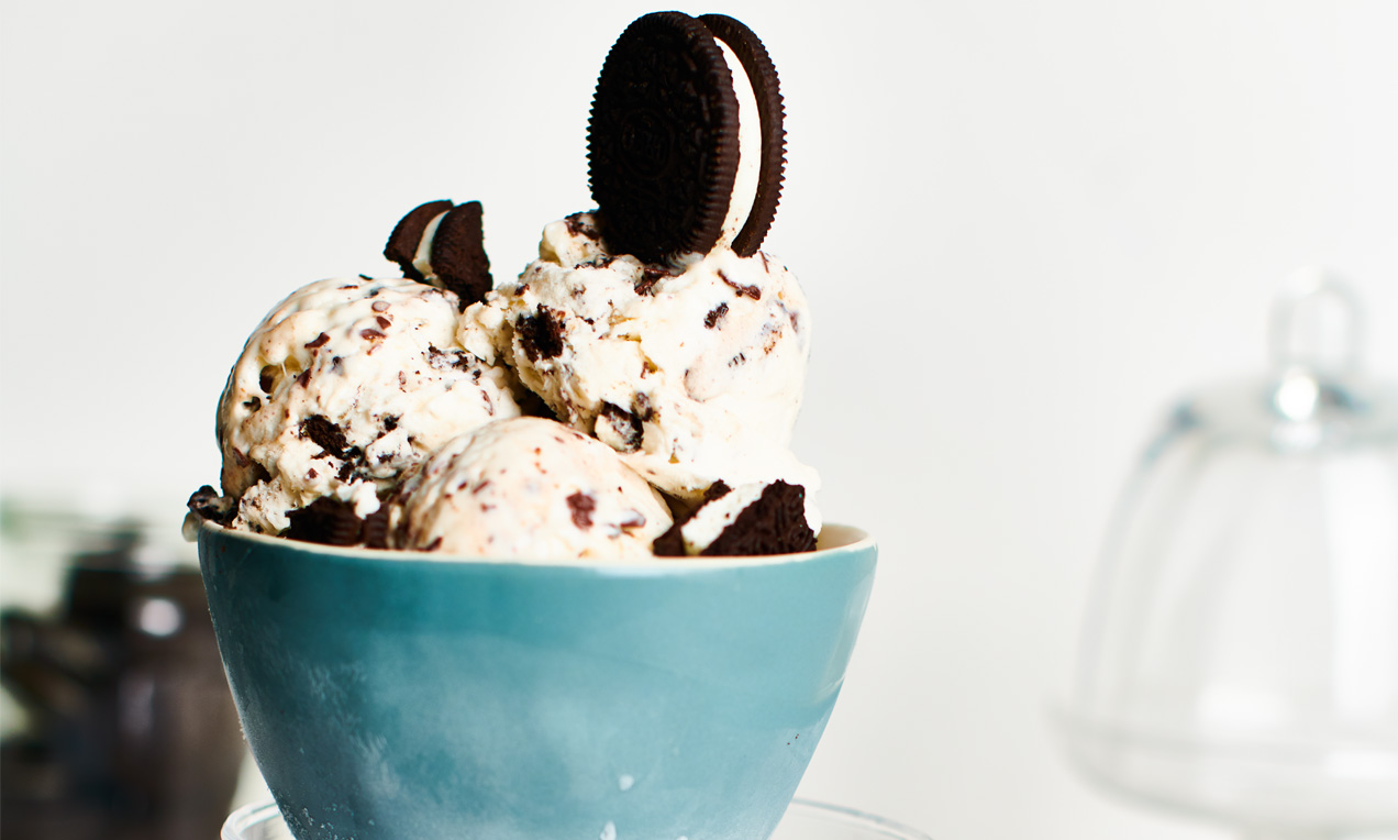 Cookies and cream met stracciatella-ijs Recept | Dr. Oetker