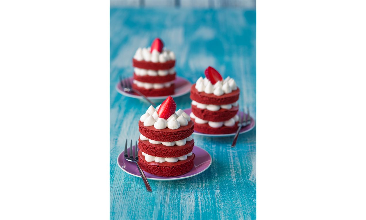 Red Velvet mini tortičky Recept | Dr. Oetker